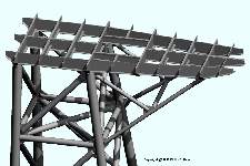 USS Oklahoma City CAD Model Radar Towers